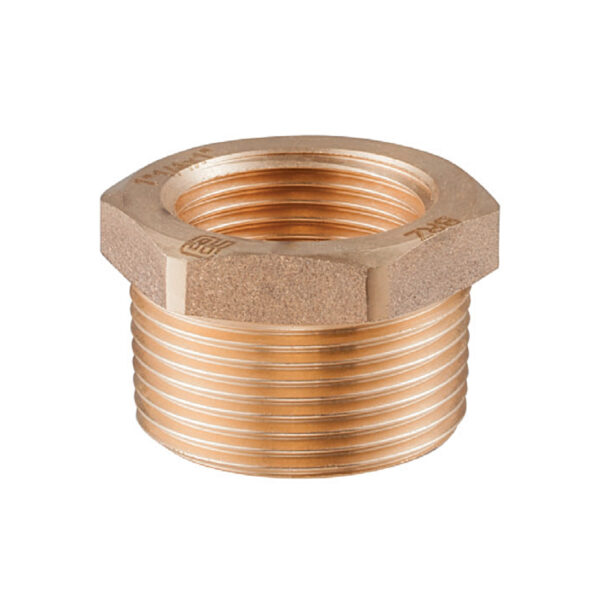 Guidi Male-Female Bushing Bronze Pipe Fitting 0241B (Sizes)