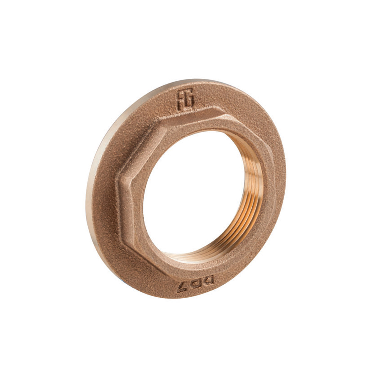 Guidi Flanged Lock Nut Bronze Pipe Fitting 1276 in Various Sizes