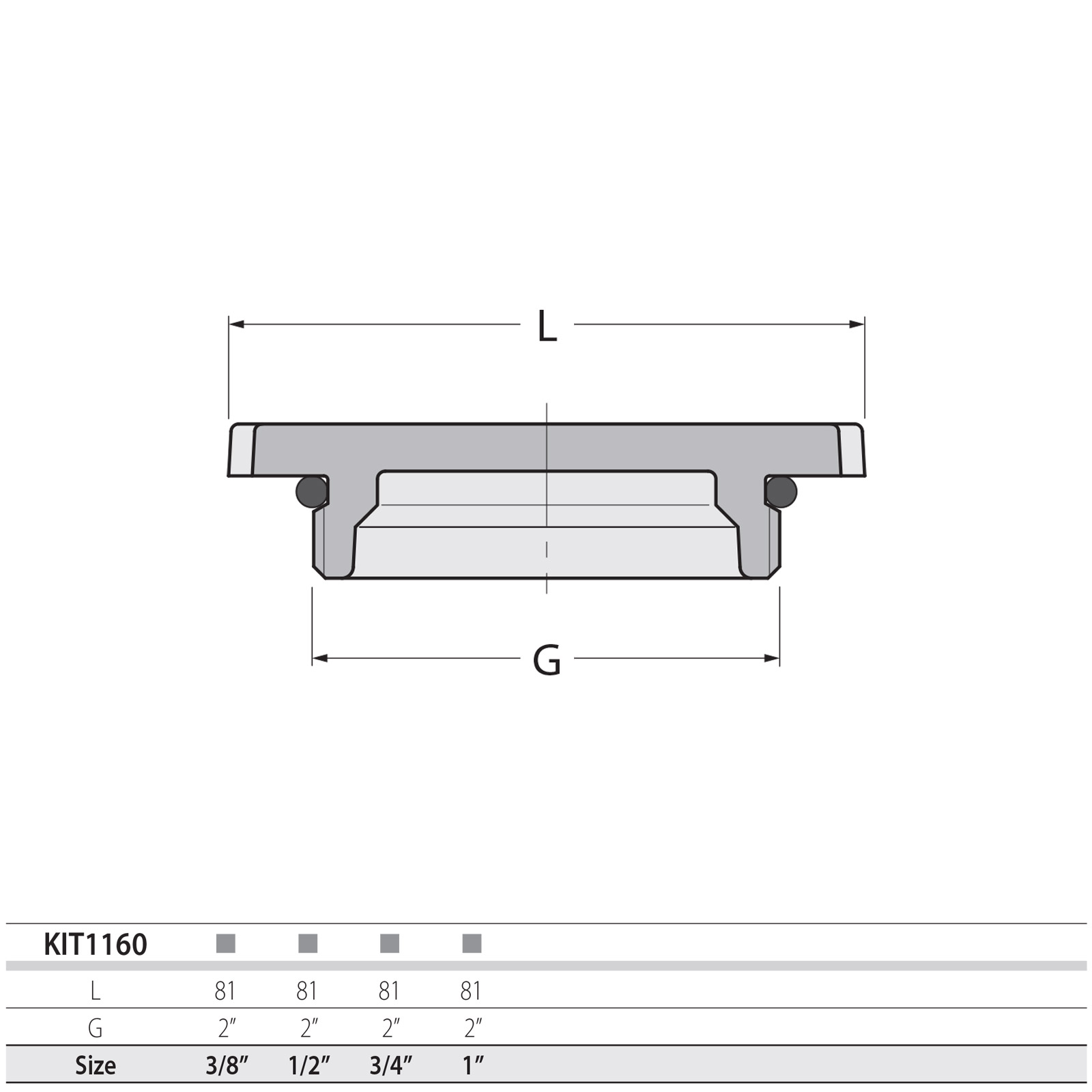 Guidi Water Strainer See-Through Cover KIT1160